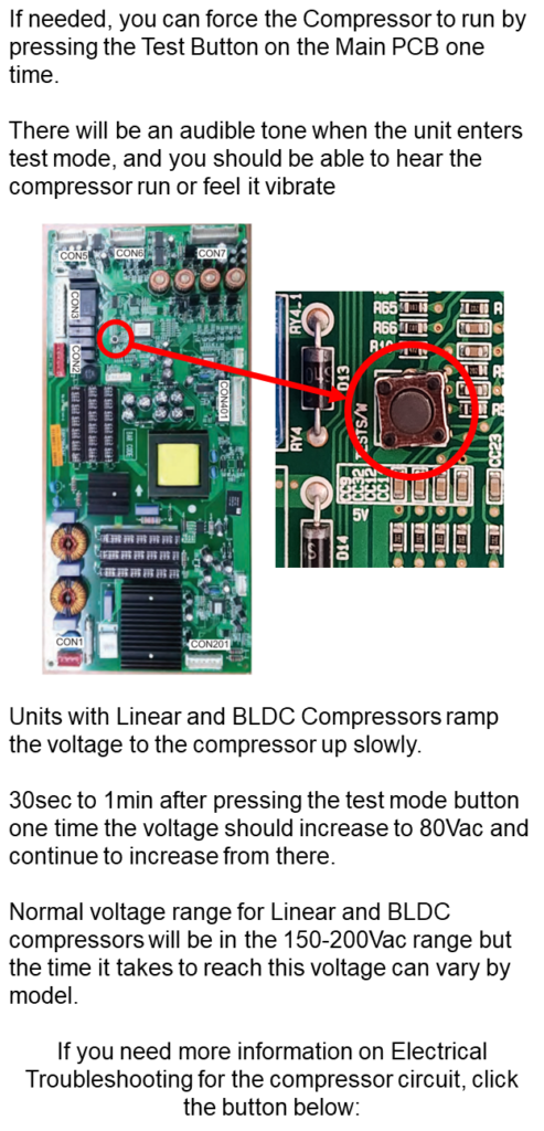 CompressorVoltage? – LG No Cool Troubleshooting