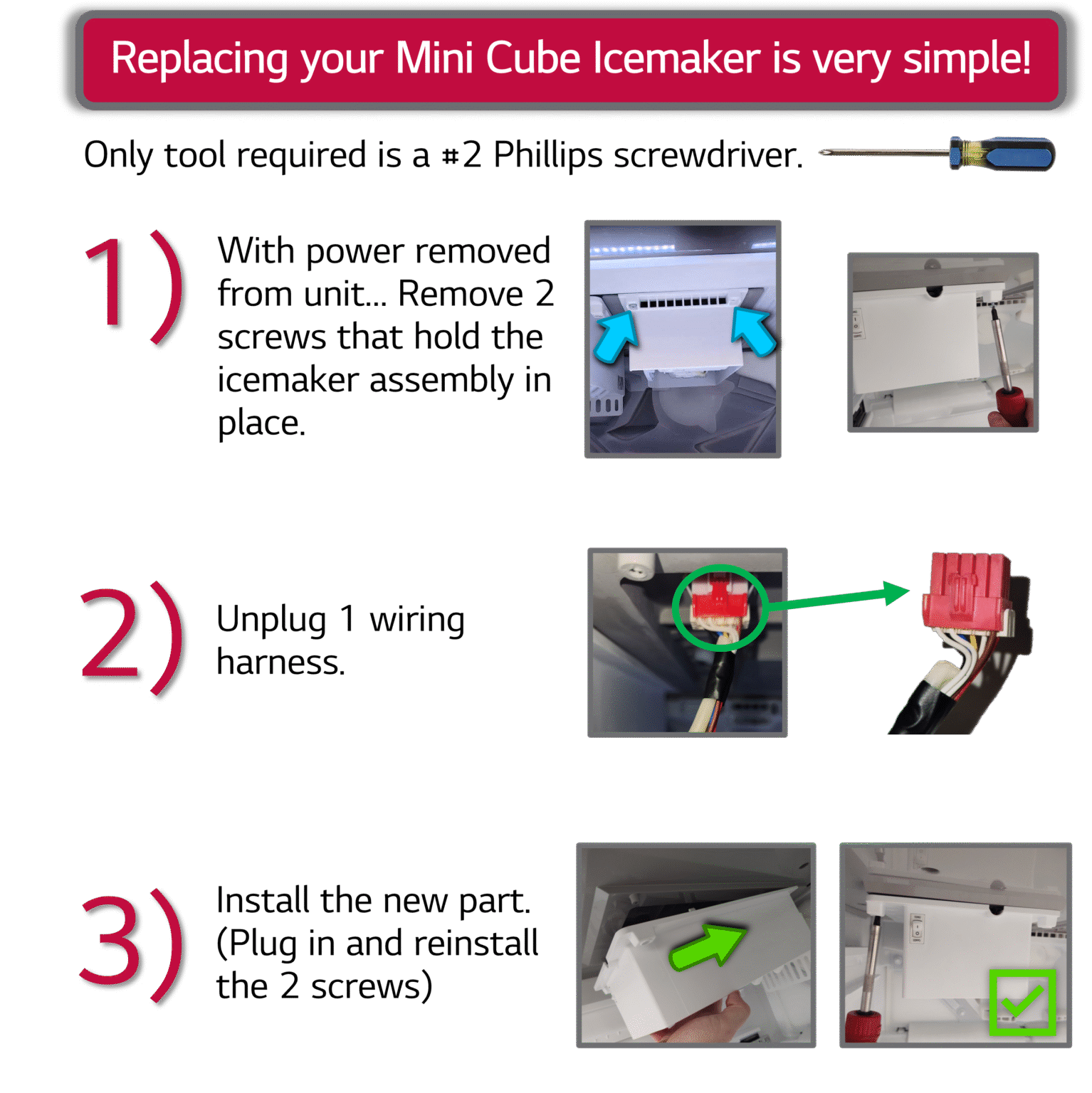 DIY Mini Cube Instructions – LG No Cool Troubleshooting